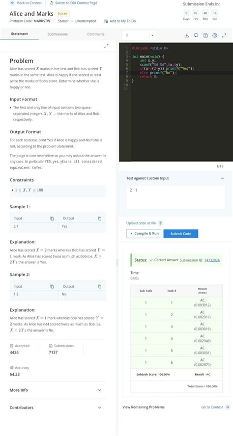 Coding Codechef 100daysofcodechallenge Happycoding Cpp Practice
