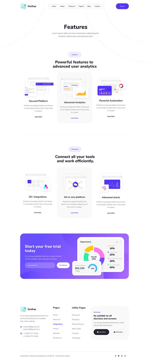 Saas Landing Page Design On Behance