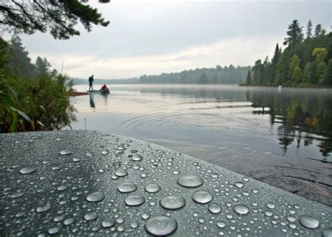 The Intricate Detail Of Droplets Reflecting Light On A Shiny Surface Stock Illustration