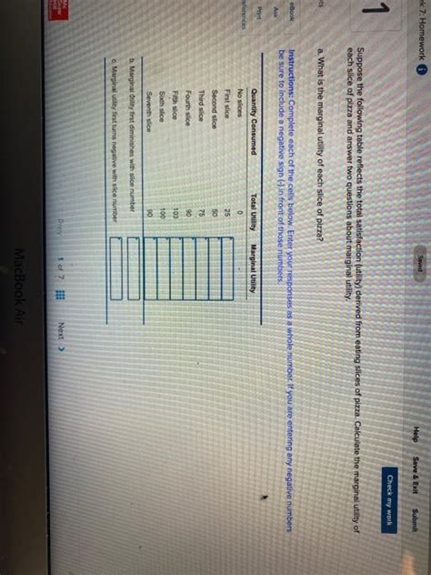 Solved Ek 7 Homework Saved Help Save And Exit Submit Check My