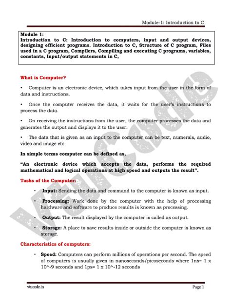 Vtucode In Bpops103 203 Module 1 Pdf Pdf