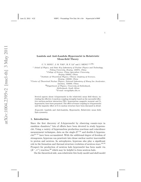 pdf lambda and anti lambda hypernuclei in relativistic mean field theory
