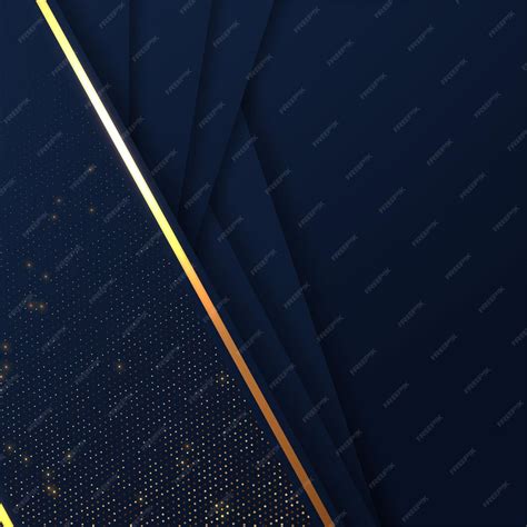 추상 파란색과 금색 럭셔리 배경 무료 벡터