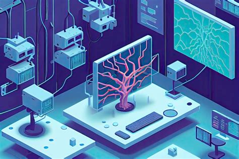 premium photo a detailed diagram of neural networks with synapses dendrites and axons inside a