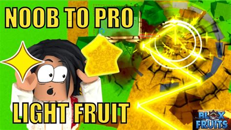 Bloxfruits Noob To Pro Using Light Fruit Reworked Youtube