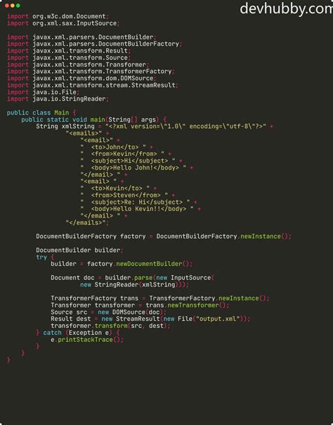 how to convert string to xml in java r javadev