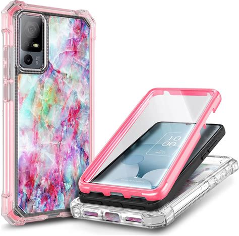 Nznd Compatible With Tcl 40 Xe 5g Tcl 40 X 5g Case With [built In Screen Protector