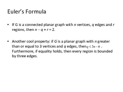 graph theory planarity and eulers formula definitions crossing