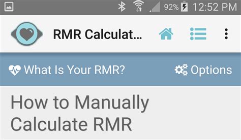 How Do I Calculate My Rmr KUTRDI