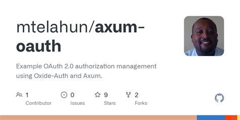 github mtelahun axum oauth example oauth 2 0 authorization