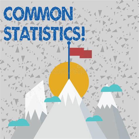 Text Sign Showing Common Statistics Conceptual Photo Used To Calculate Values Related To