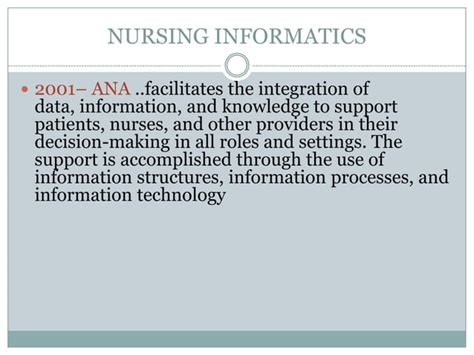 Nursing Informatics Theories Models And Frameworks Ppt