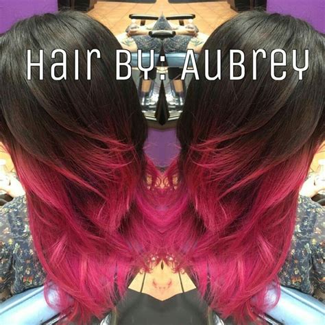 Toxic Salon Dark To Bubble Gum Pink Ombre Pink Ombre Bubblegum Pink Hair