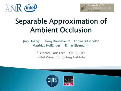 Ppt Separable Approximation Of Ambient Occlusion Powerpoint Presentation Id2206557