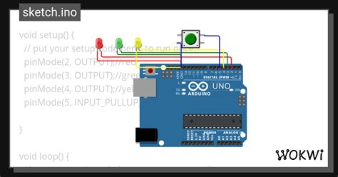 Traffic Light Wokwi Esp32 Stm32 Arduino Simulator