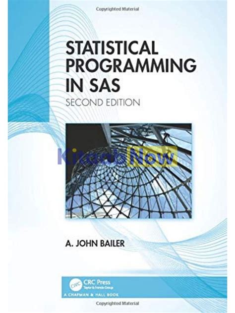 Statistical Programming In Sas 2nd Edition Kitaabnow
