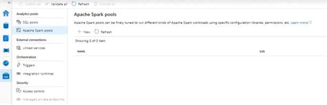 create an azure synapse analytics apache spark pool erwin and data