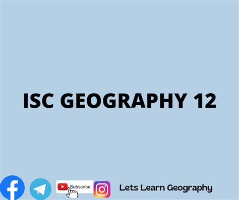 ISC CLASS 12 GEOGRAPHY PASSAGE BASED QUESTION