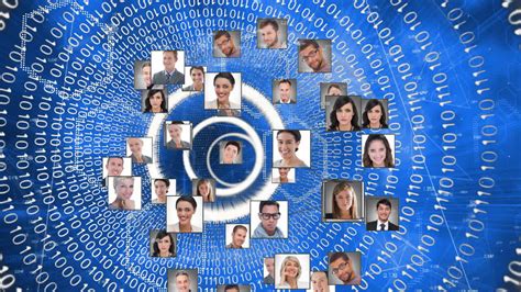 Binary Code And Network Animation Overlaying Portraits Of Diverse People Free Stock Video