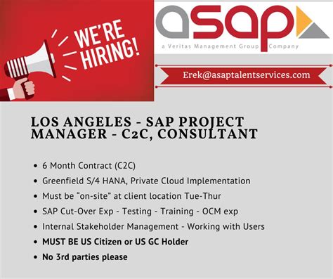 Sap Projectmanager S4hana Hiring Cutover Testing Training