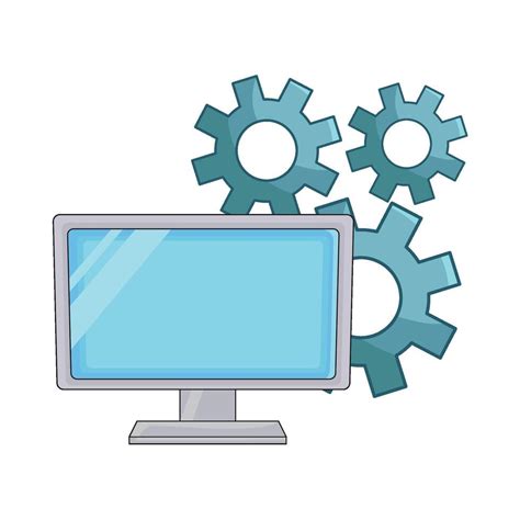 illustration of computer setting 44299807 vector art at vecteezy