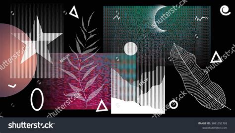 Black White Modern Minimal Background Vector Stock Vector Royalty Free