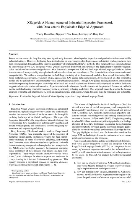 Pdf Xedgeai A Human Centered Industrial Inspection Framework With
