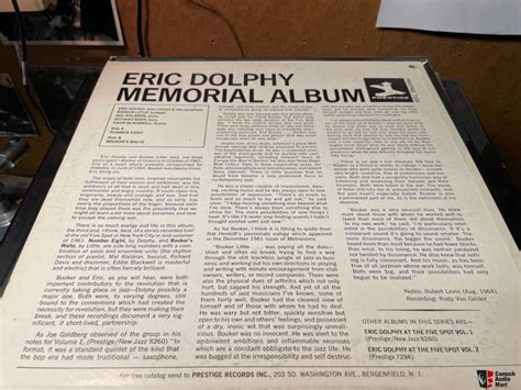 Eric Dolphy Memorial Album Photo 4184574 Uk Audio Mart
