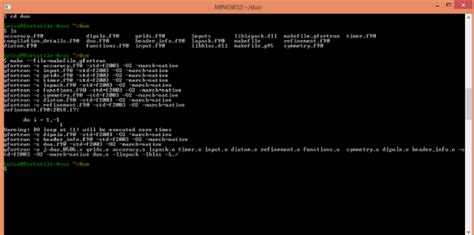Compilation Output With Gfortran Download Scientific Diagram