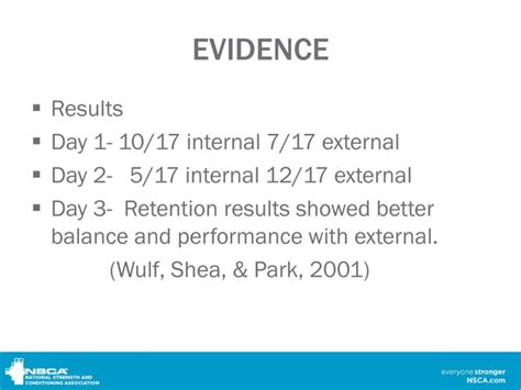 The Role Of Attentional Focus In Performance Athletics Ppt