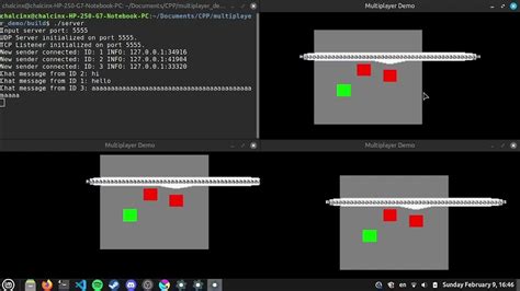 Simple Multiplayer Game With A Chat Youtube