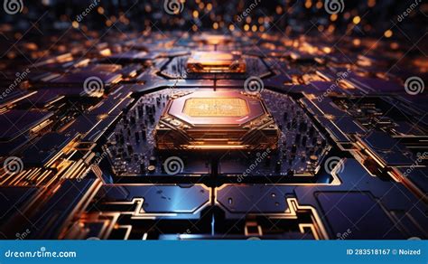 Ai Cpu Circuit Board Technology Background Central Computer Processors Cpu Concept