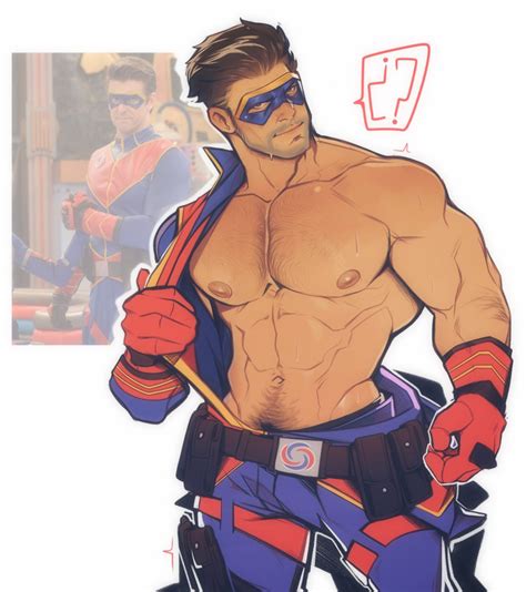 Rule 34 Abs Bara Biceps Big Chest Big Pecs Bulging Biceps Captain Man