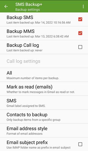 how to back up your text messages to your gmail account