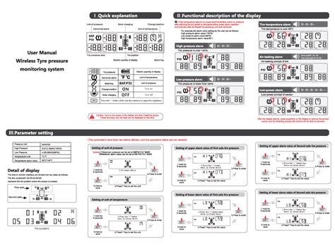 B Qtech Tire Pressure Monitoring System RV Solar Wireless TPMS For Trailer Travel Motorhome