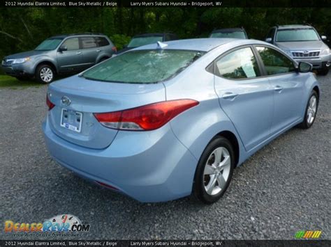 2012 Hyundai Elantra Limited Blue Sky Metallic Beige Photo 7