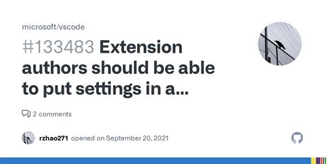 Extension Authors Should Be Able To Put Settings In A Specific Order · Issue 133483 · Microsoft