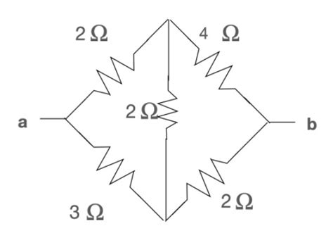 Solved Find The Equivalent Resistance Between Points A And Chegg