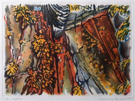 Lot Catherine Kernan American 1948 Sea Cleft 1 1998 Softground Etching Spit Bite