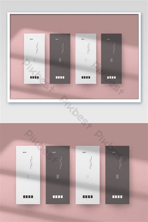 절묘한 분위기의 책갈피 카드 스티커 모형 Png Psd 무료 다운로드 Pikbest