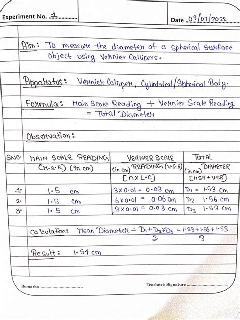 Class 11 Physics Experiment Pdf