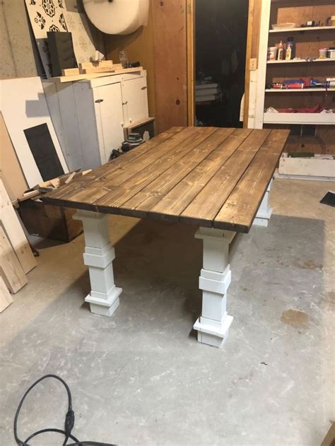How To Build A DIY Craft Table Craft Table Diy Craft Table Build A Farmhouse Table