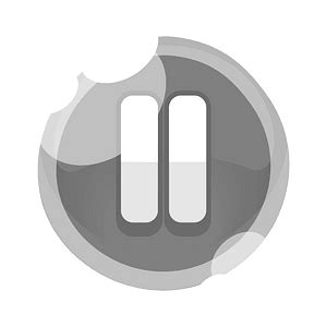 Round Grey Pause Button Icon Free Download Transparent PNG Creazilla