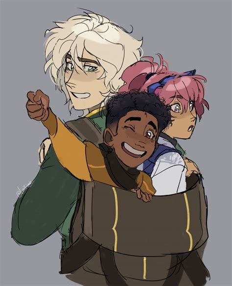 Some Cartoon Characters Are Hugging Each Other