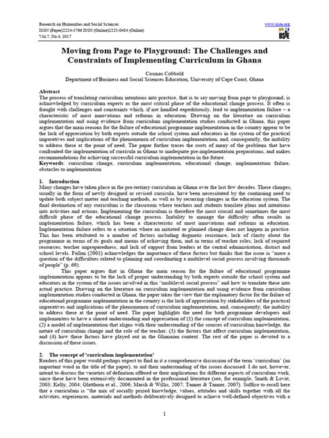 Moving From Page To Playground The Challenges And Constraints Of