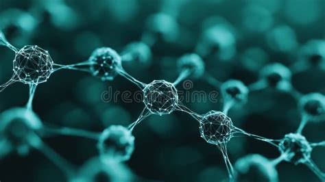 Detailed Visualization Of Interconnected Molecular Structures In A Digital Format Representing