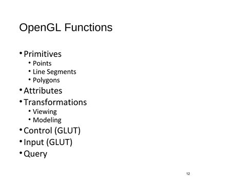 Programming With Opengl Ppt