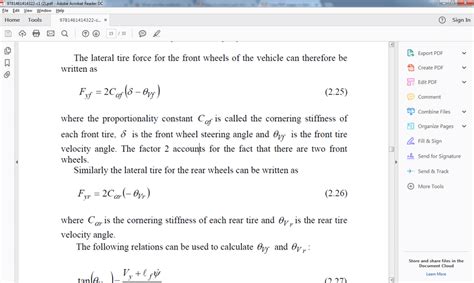 Vehicle Lateral Dynamics Researchgate