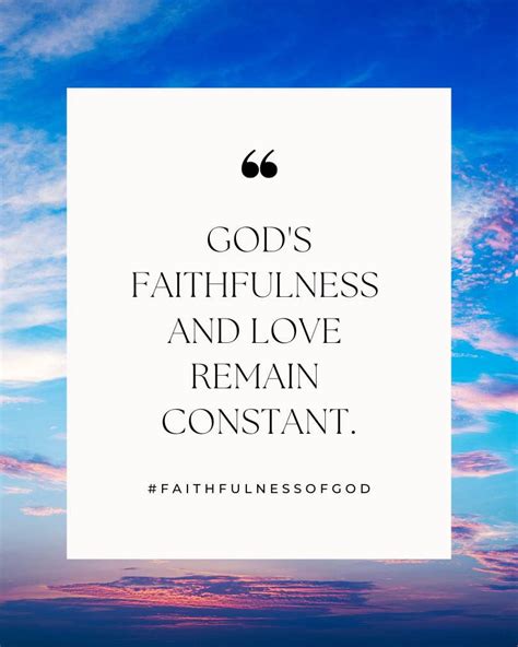 Bible Verses About The Faithfulness Of God