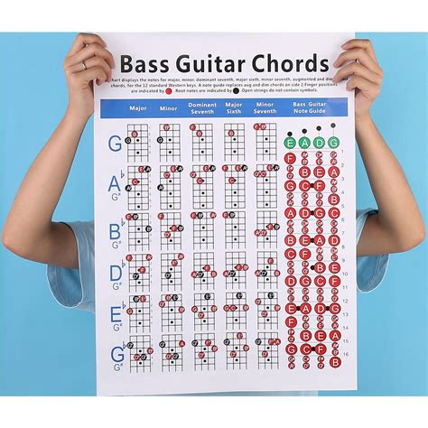 Bass Guitar Chord Practice Chart Music Score Stude Vicedeal